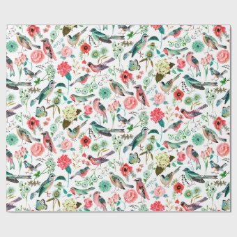 Birds | Wrapping Paper | Zazzle