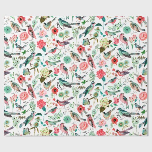 Birds | Wrapping Paper | Zazzle