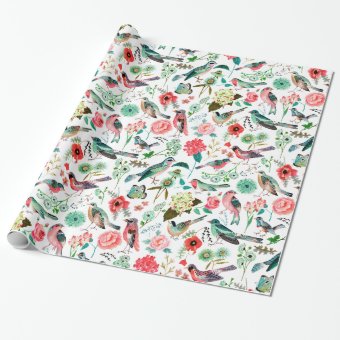 Birds | Wrapping Paper | Zazzle
