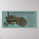 Birdsall's Steam Traction Engine 1889 Farm Tractor Poster | Zazzle