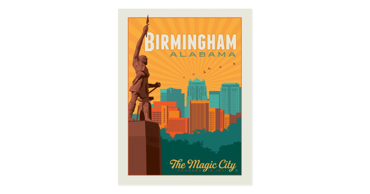 Birmingham, Alabama Postcard | Zazzle.com