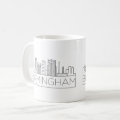 Birmingham, Alabama Stylized Skyline Coffee Mug | Zazzle