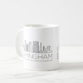 Birmingham, Alabama Stylized Skyline Coffee Mug | Zazzle