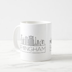 Birmingham, Alabama Stylized Skyline Coffee Mug | Zazzle