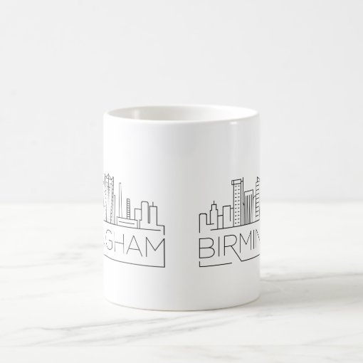 Birmingham, Alabama Stylized Skyline Coffee Mug | Zazzle