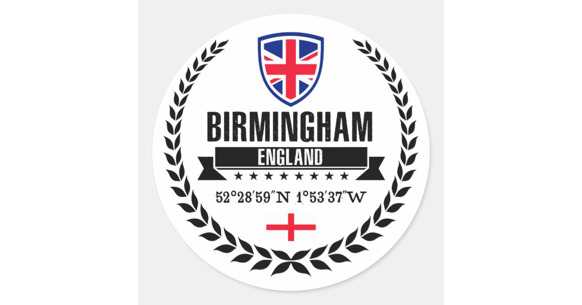 Birmingham Classic Round Sticker | Zazzle