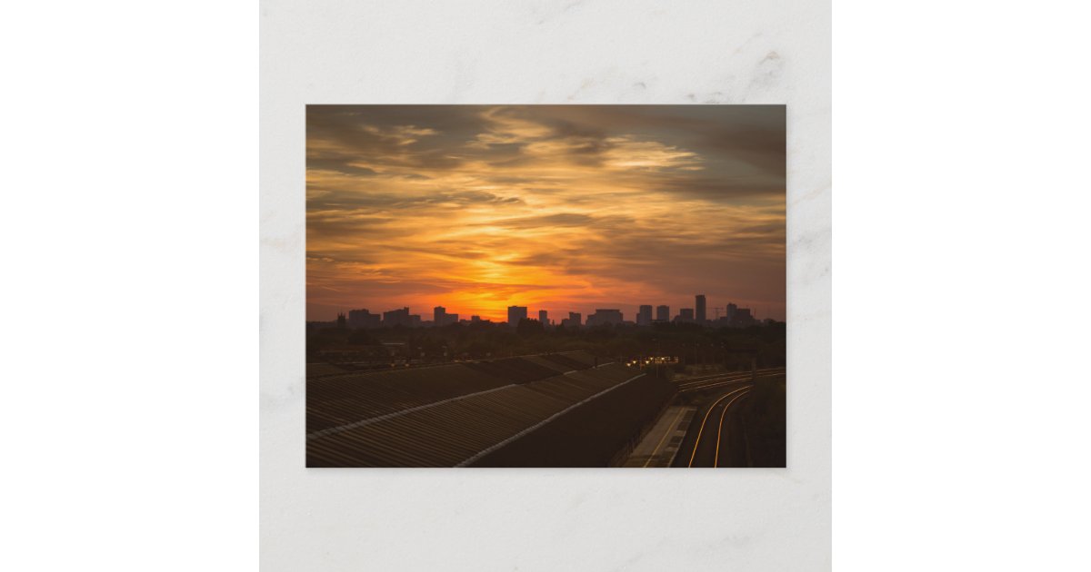 Birmingham Sunset Postcard | Zazzle