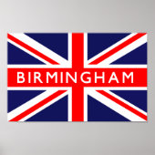 Birmingham UK Flag Poster | Zazzle