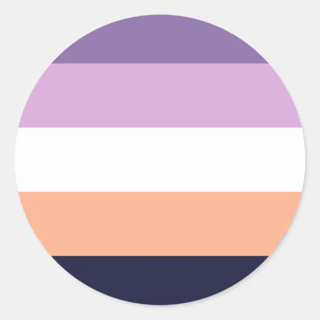 Biromantic Pride Flag Classic Round Sticker | Zazzle