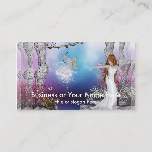 Birth of a Fairy Fantasy Elf Business Cards | Zazzle