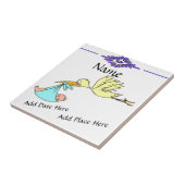 Birth Tile, Dutch Look, Personalize Tile | Zazzle