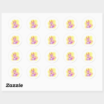 Birthday Aisha Classic Round Sticker | Zazzle