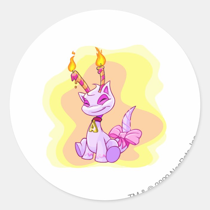 Birthday Aisha Classic Round Sticker | Zazzle.com