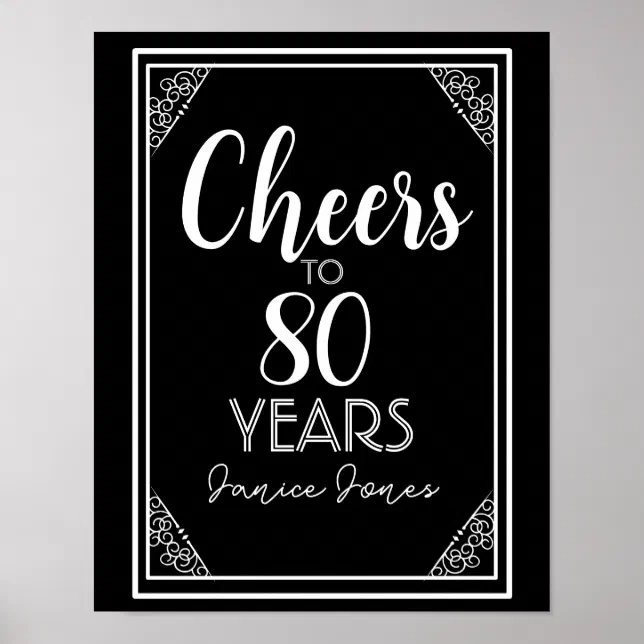 Birthday Anniversary Retirement change the number Poster | Zazzle