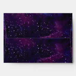 Birthday. Astronaut in Space with Stars & Galaxy. Envelope | Zazzle