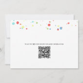Birthday Balloons Confetti Modern Party QR Code Invitation | Zazzle