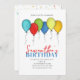 Birthday Balloons Confetti Modern Party QR Code Invitation | Zazzle