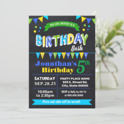 Birthday bash party invitation | Zazzle