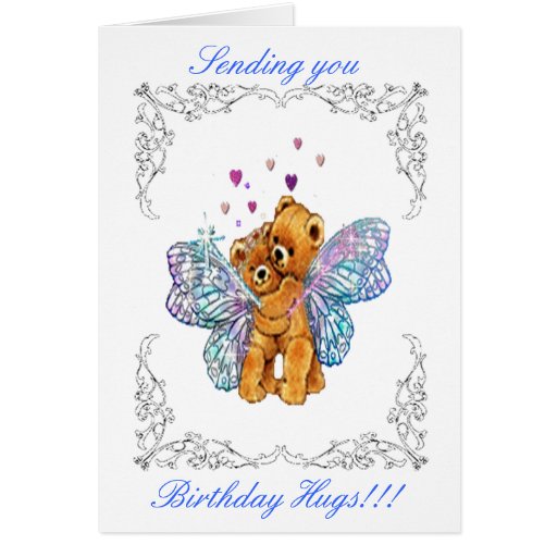 Birthday Bear Hugs Card | Zazzle