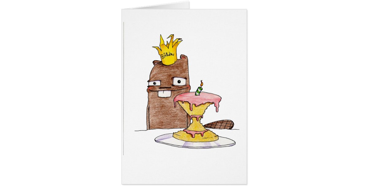 Birthday Beaver Card | Zazzle.com