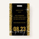 Birthday Black Gold Glitter VIP Party Invitation Badge | Zazzle