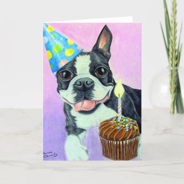 Birthday Boston Card | Zazzle