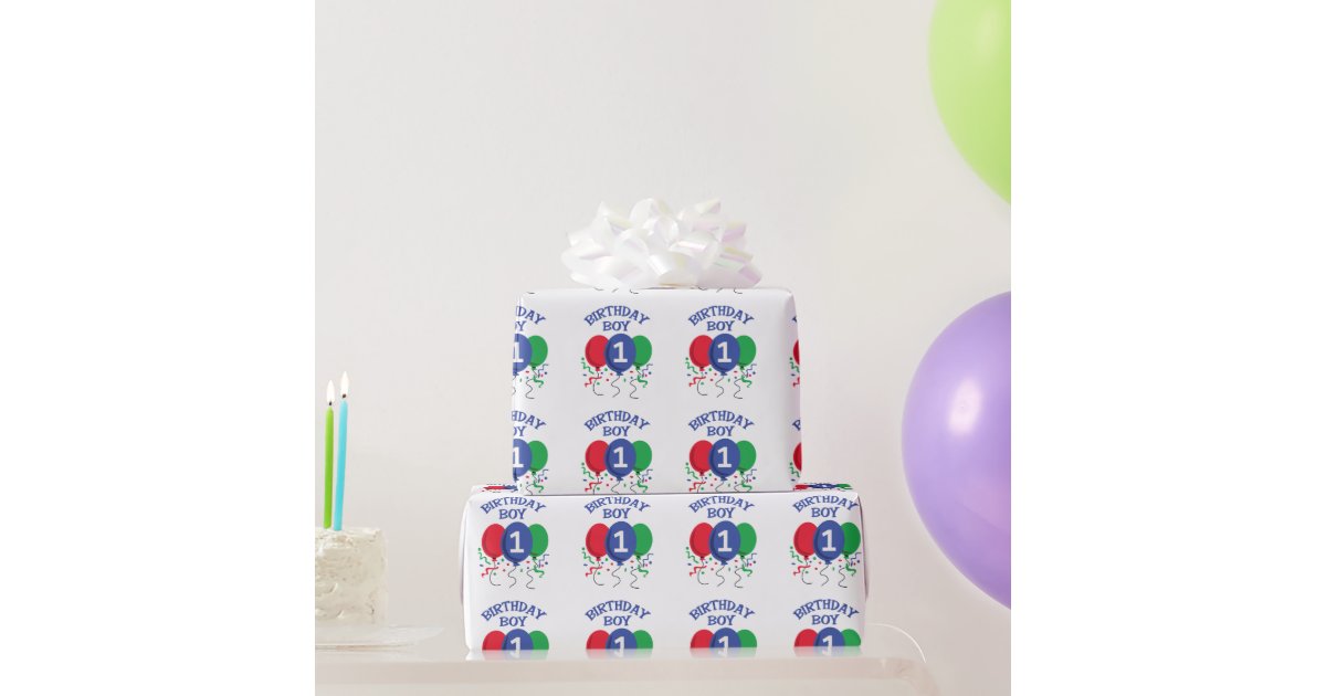 Birthday Boy Wrapping Paper | Zazzle