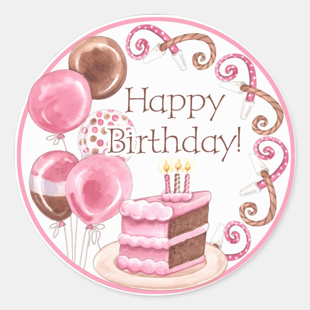 Birthday Cake Envelope Seal | Zazzle