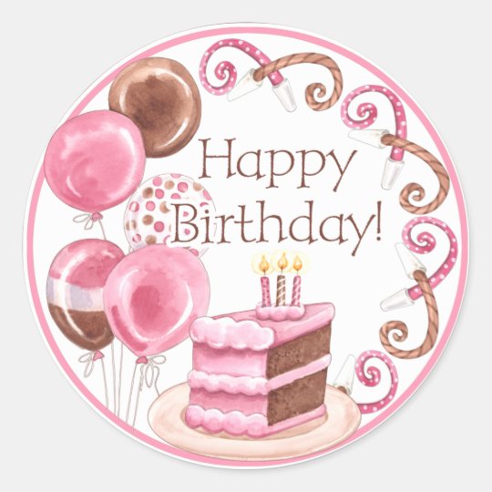 Birthday Cake Envelope Seal | Zazzle.com