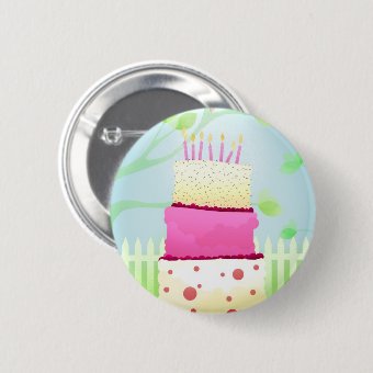 Birthday cake pins | Zazzle
