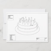 Birthday Cake Plan Card | Zazzle