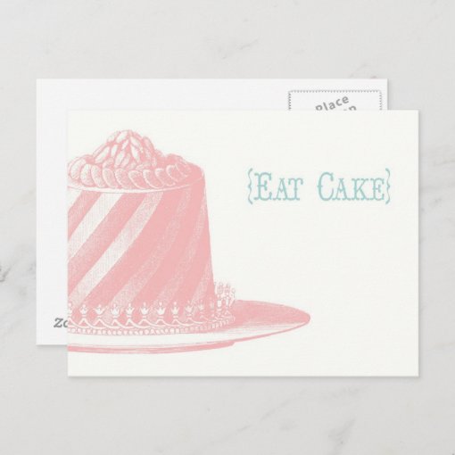 Birthday Cake Postcard | Zazzle