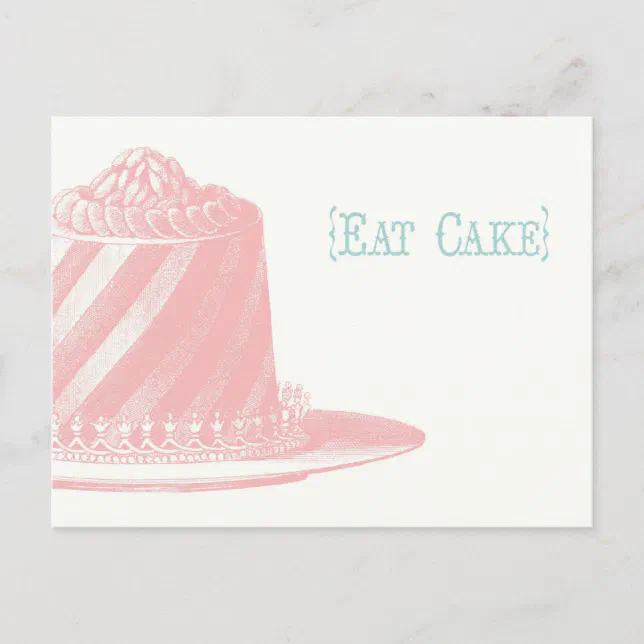 Birthday Cake Postcard | Zazzle