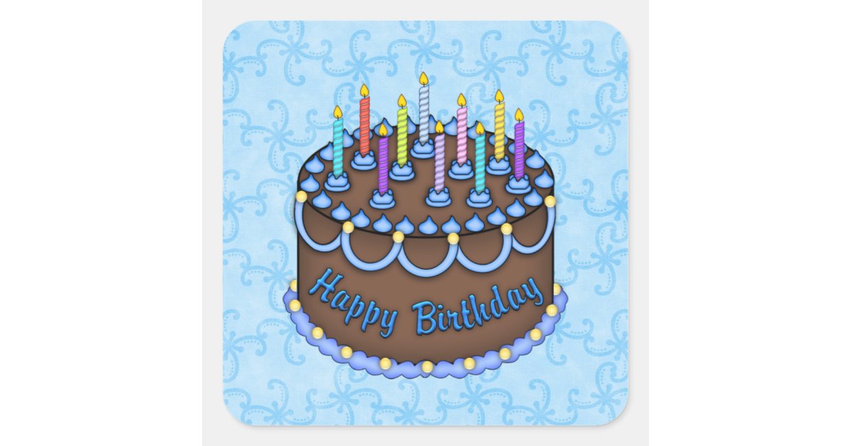 Birthday Cake Sticker | Zazzle