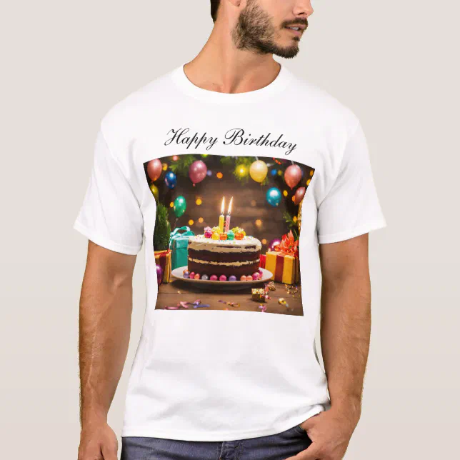 Birthday Cake T-Shirt | Zazzle