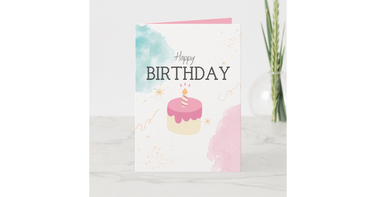 Birthday Cake Transgender Birthday Card | Zazzle