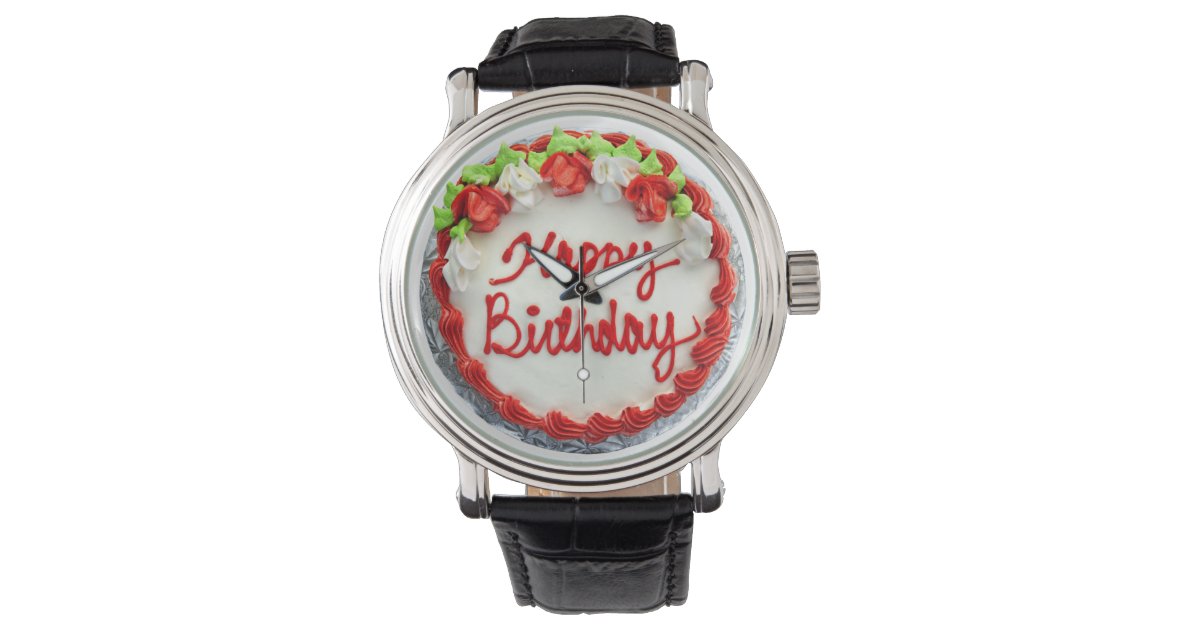 BIRTHDAY CAKE WATCH | Zazzle