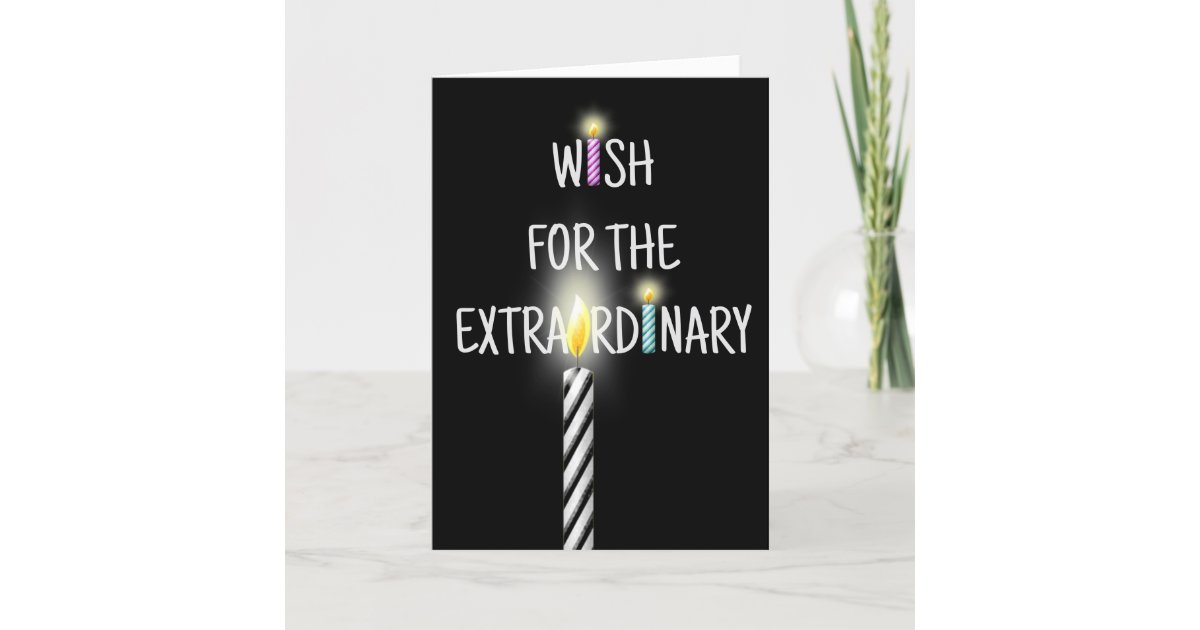 Birthday Candle Wishes Card | Zazzle