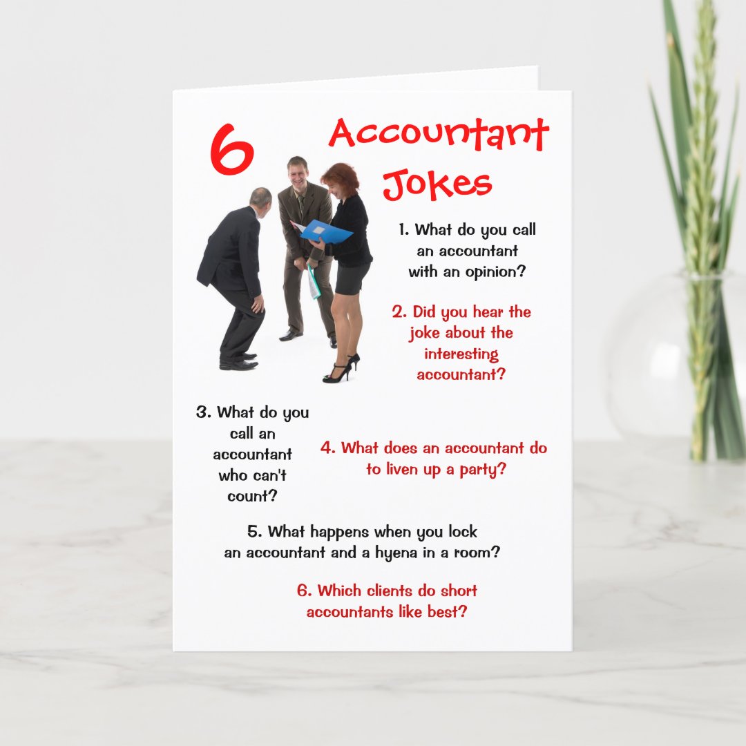 Birthday Card Accountant | Accountant Jokes Humor | Zazzle