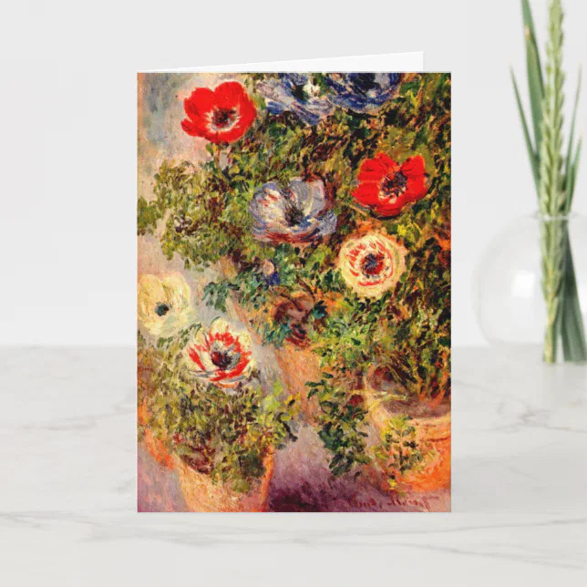 Birthday Card - Art by Claude Monet | Zazzle