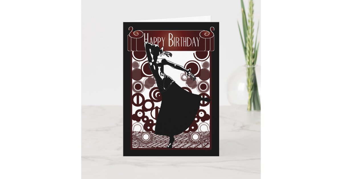 Birthday card Art Deco Roaring 20's | Zazzle