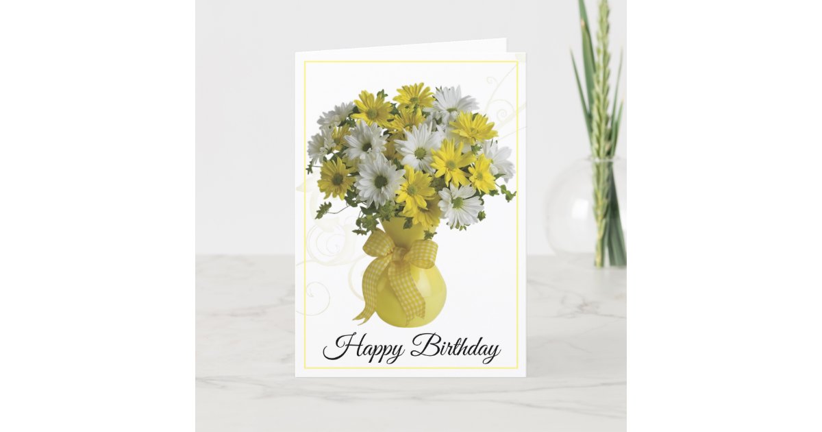 Birthday Card-Daisies Card | Zazzle