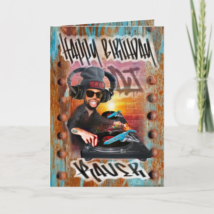 Birthday card DJ Raver | Zazzle.com