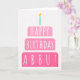Birthday Card for Abbu | Zazzle
