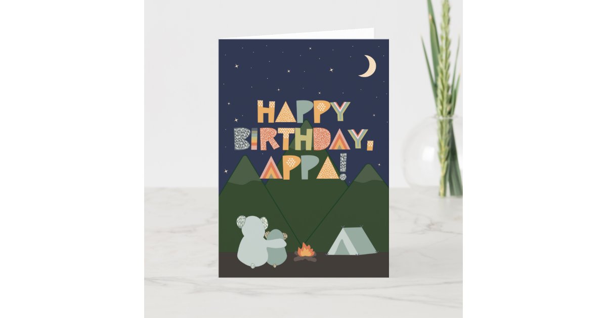 Birthday Card for Appa | Zazzle
