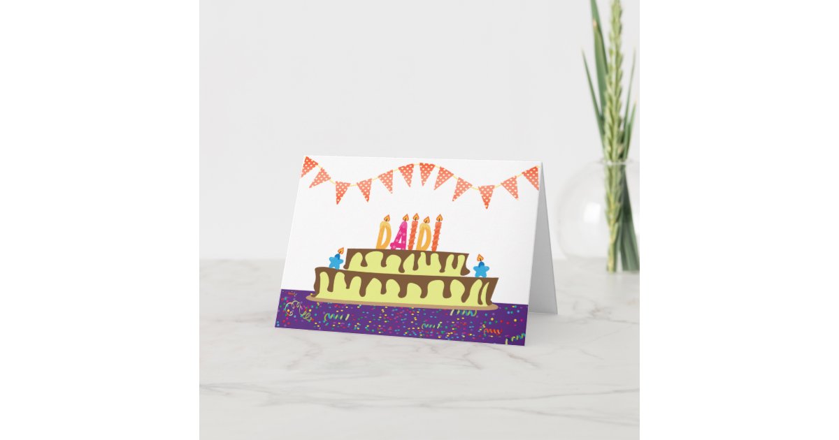 Birthday Card for Daidí | Zazzle