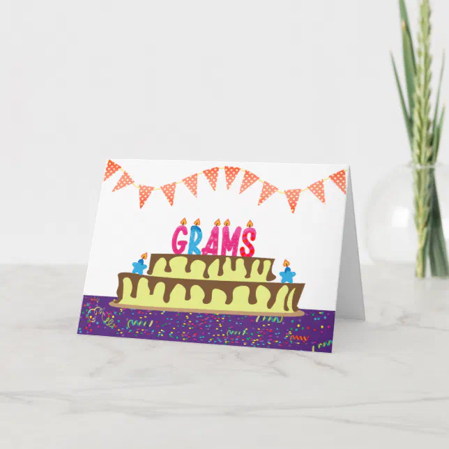Birthday Card for Grams | Zazzle