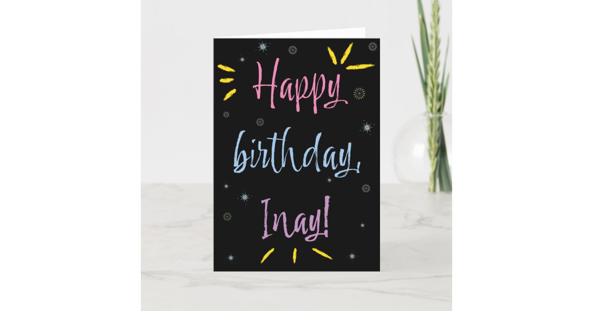 Birthday Card for Inay | Zazzle