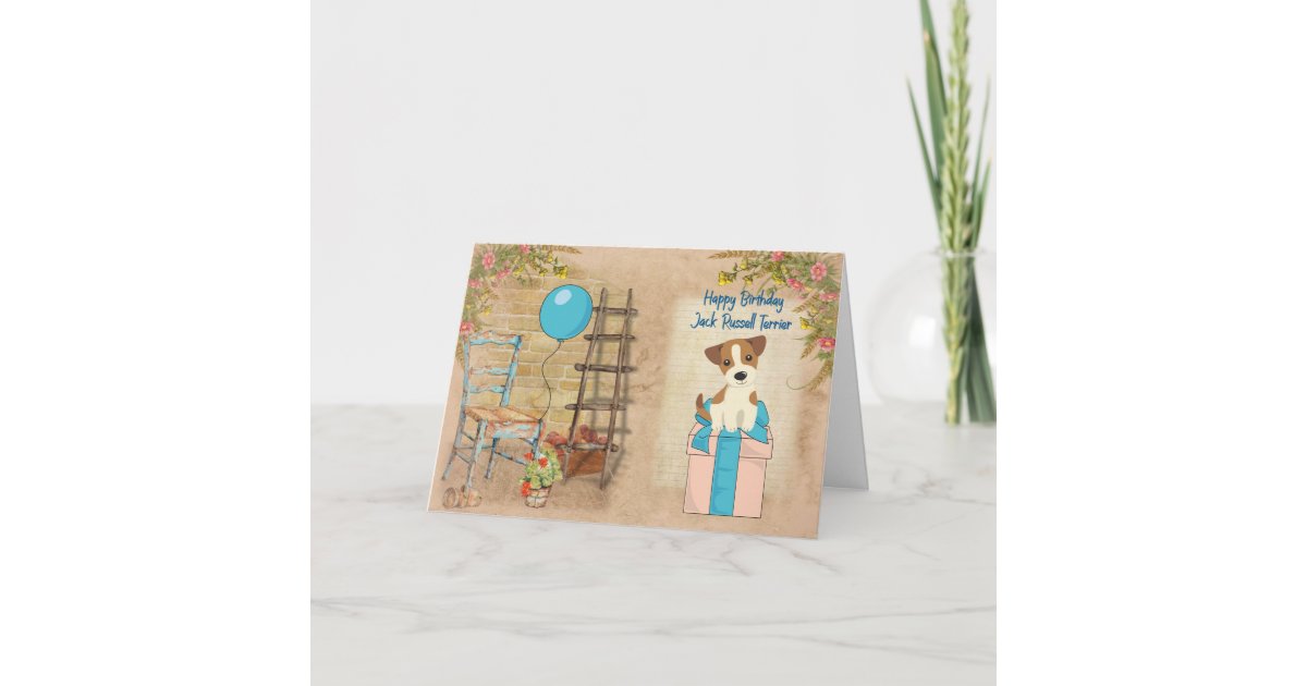 Birthday Card for Jack Russell Terrier | Zazzle