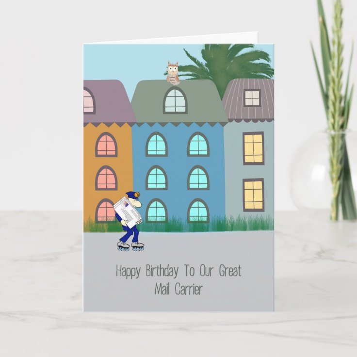 Birthday Card for Mail Carrier | Zazzle